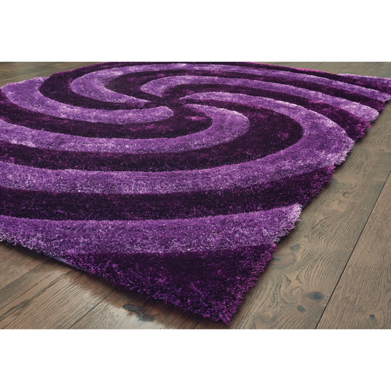 Wrought Studio Fitts Performance Violet Rug & Reviews | Wayfair