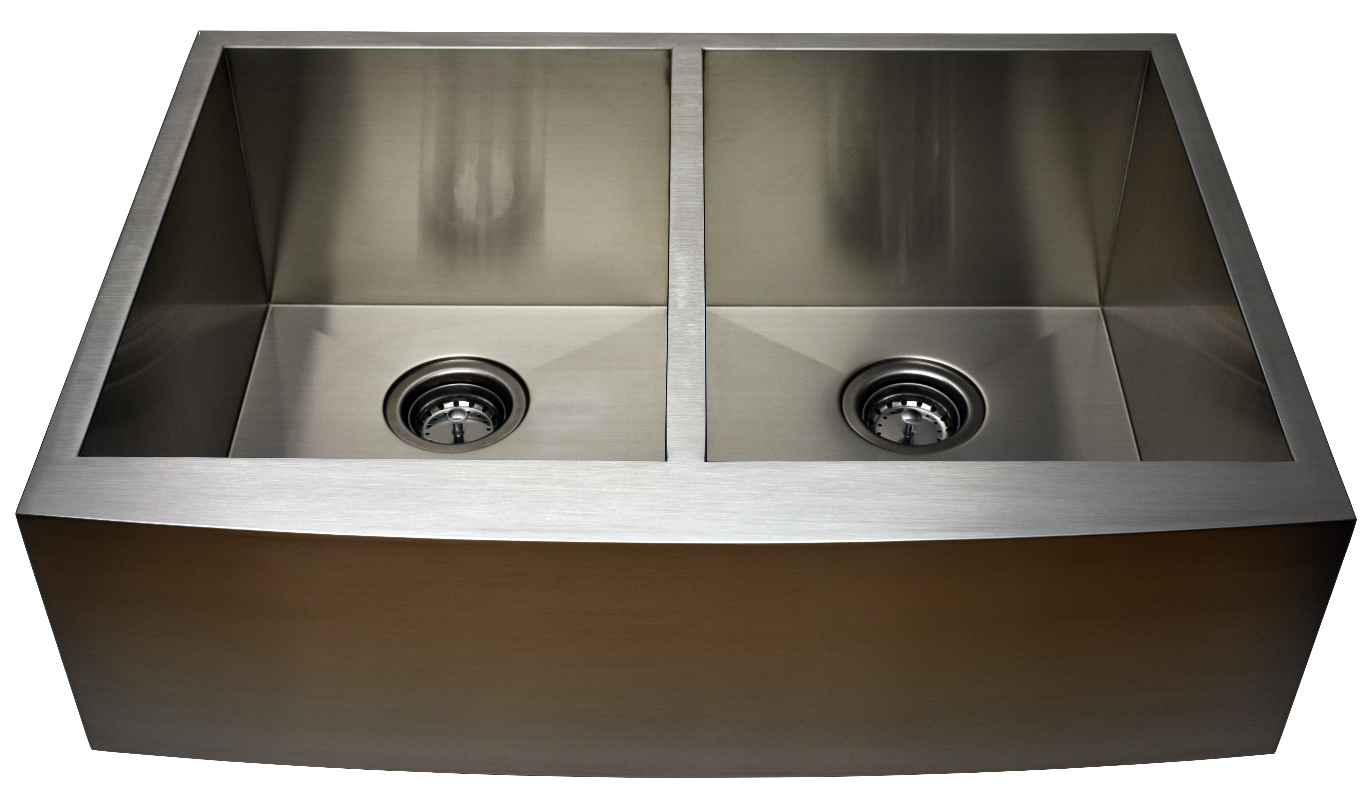Alpha International 21.50'' W Double Bowl Stainless Steel Farmhouse ...