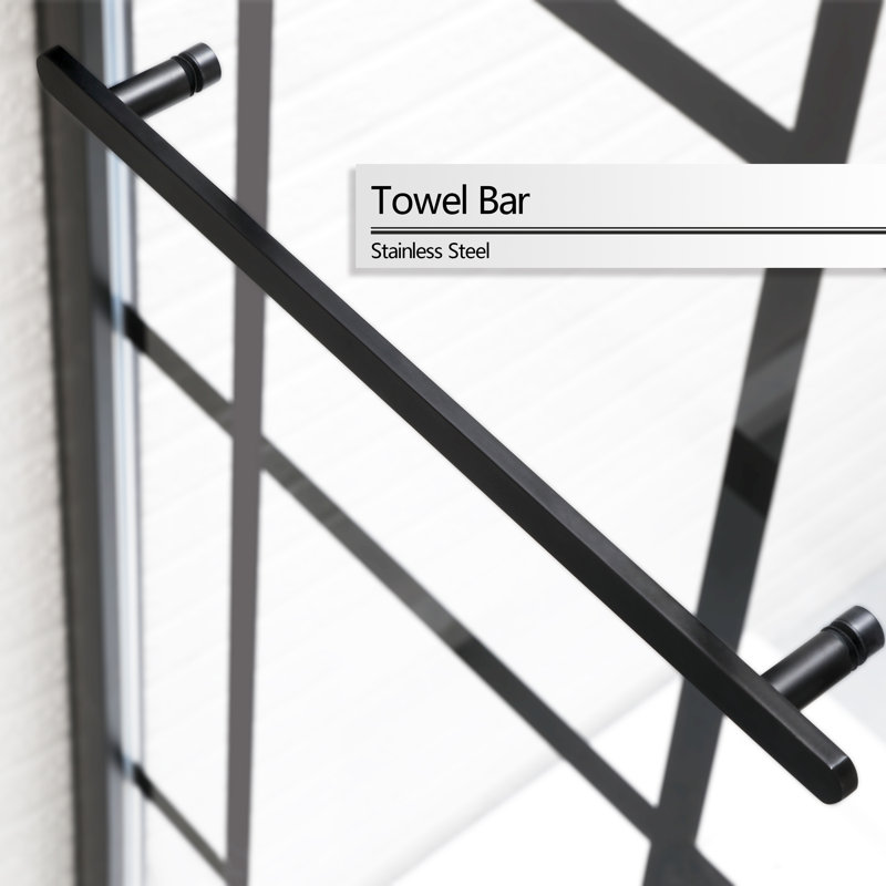 Zipcode Design™ Cyrus 72'' H Single Sliding Framed Shower Door with ...