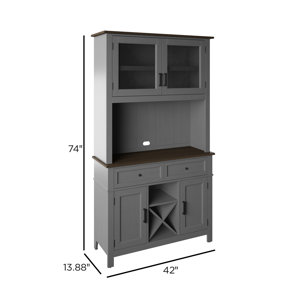 Sand & Stable Caister 42'' Wide Dining Hutch & Reviews | Wayfair