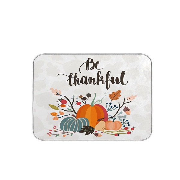 OSP Mana Thanksgiving Day Fall Pumpkin Drying Mat | Wayfair