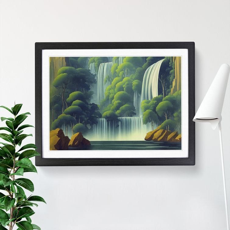 Alpen Home Placid Waterfall - Picture Frame Graphic Art | Wayfair.co.uk