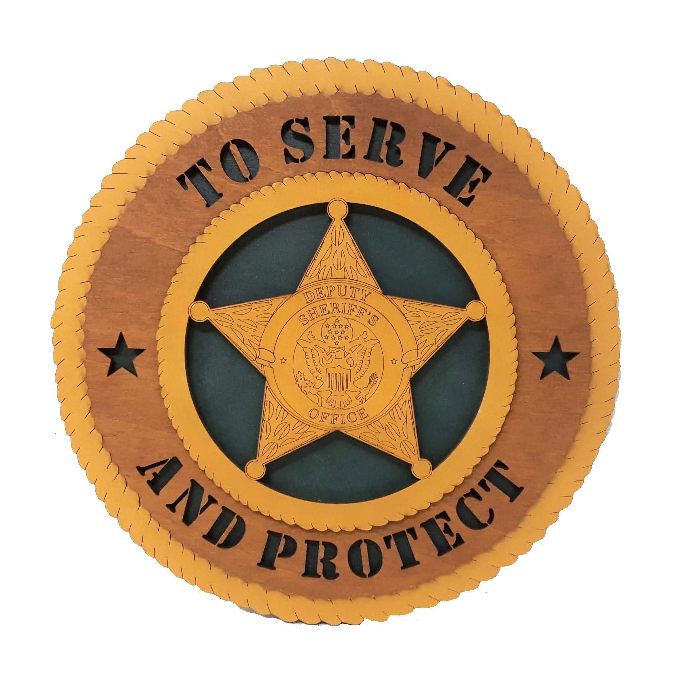 Wood Art USA To Serve and Protect Sheriff Star Wall Décor | Wayfair