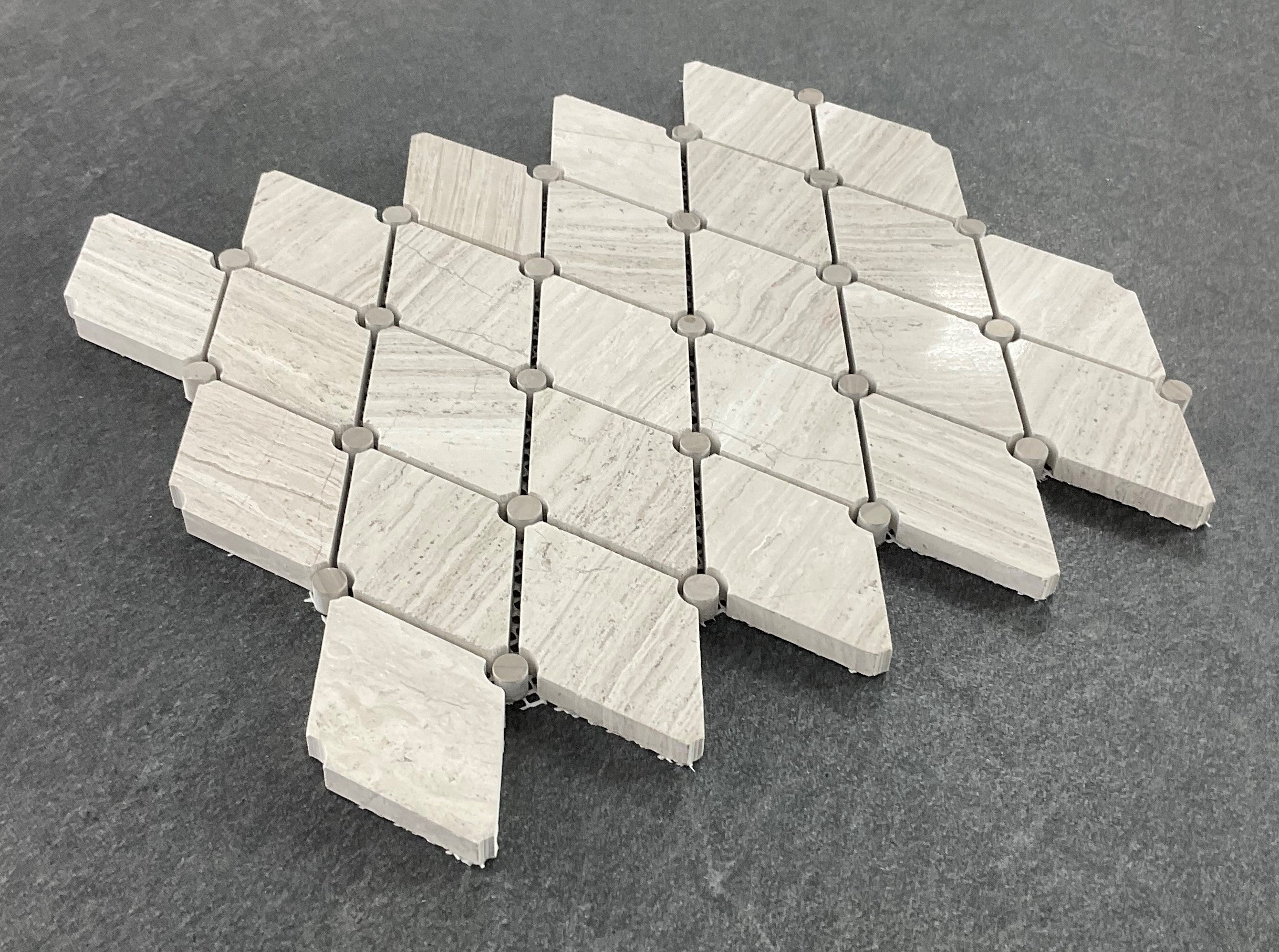 ES Stone 2" x 3.5" Marble Mosaic Wall & Floor Tile & Reviews | Wayfair