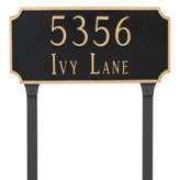 Montague Metal Products Princeton 1-Line Hanging Address Plaque ...