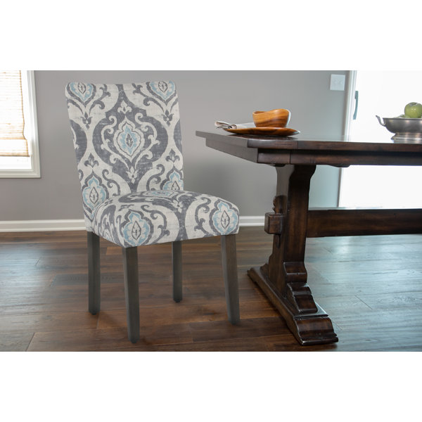 Grey-print-dining-chair | Wayfair