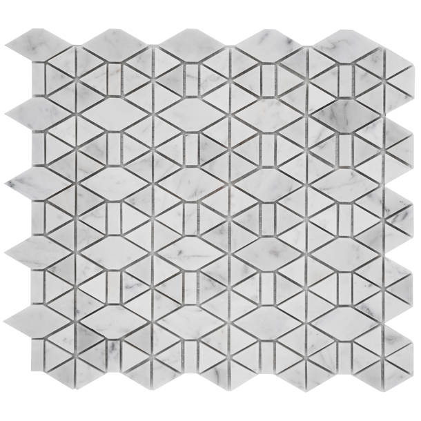 MatrixStoneUSA Carrara Random Sized Marble Random Mosaic Wall & Floor ...