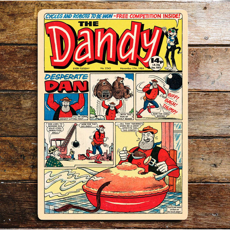 East Urban Home Dandy Desperate Dan Comic Cover Wall Décor | Wayfair.co.uk