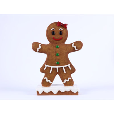 Hi-Line Gift Ltd. Gingerbread Girl Oversized Figurine & Reviews | Wayfair
