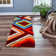 Latitude Run® Corey-Leigh Geometric Shag Red Area Rug | Wayfair