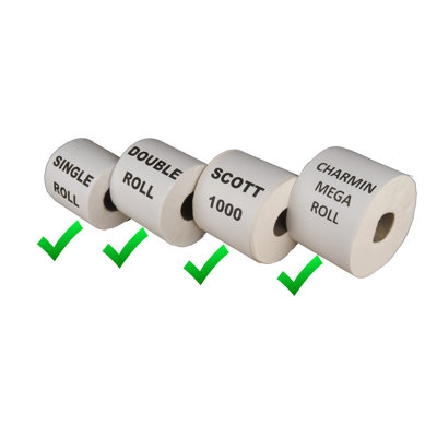 Timber Tree Cabinets Butler Double Recessed Toilet Paper Holder ...