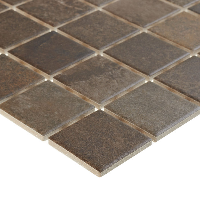 Daltile Slate Attaché 2" x 2" Porcelain Mosaic Wall & Floor Tile ...