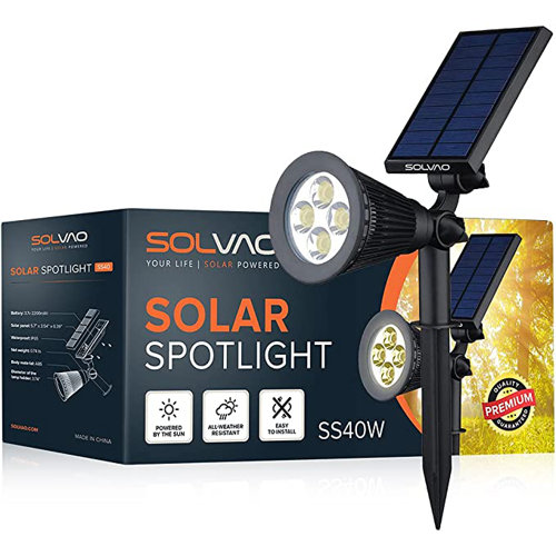 Solvao 15.94" Solar Powered Integrated LED Outdoor Floor Lamp | Wayfair