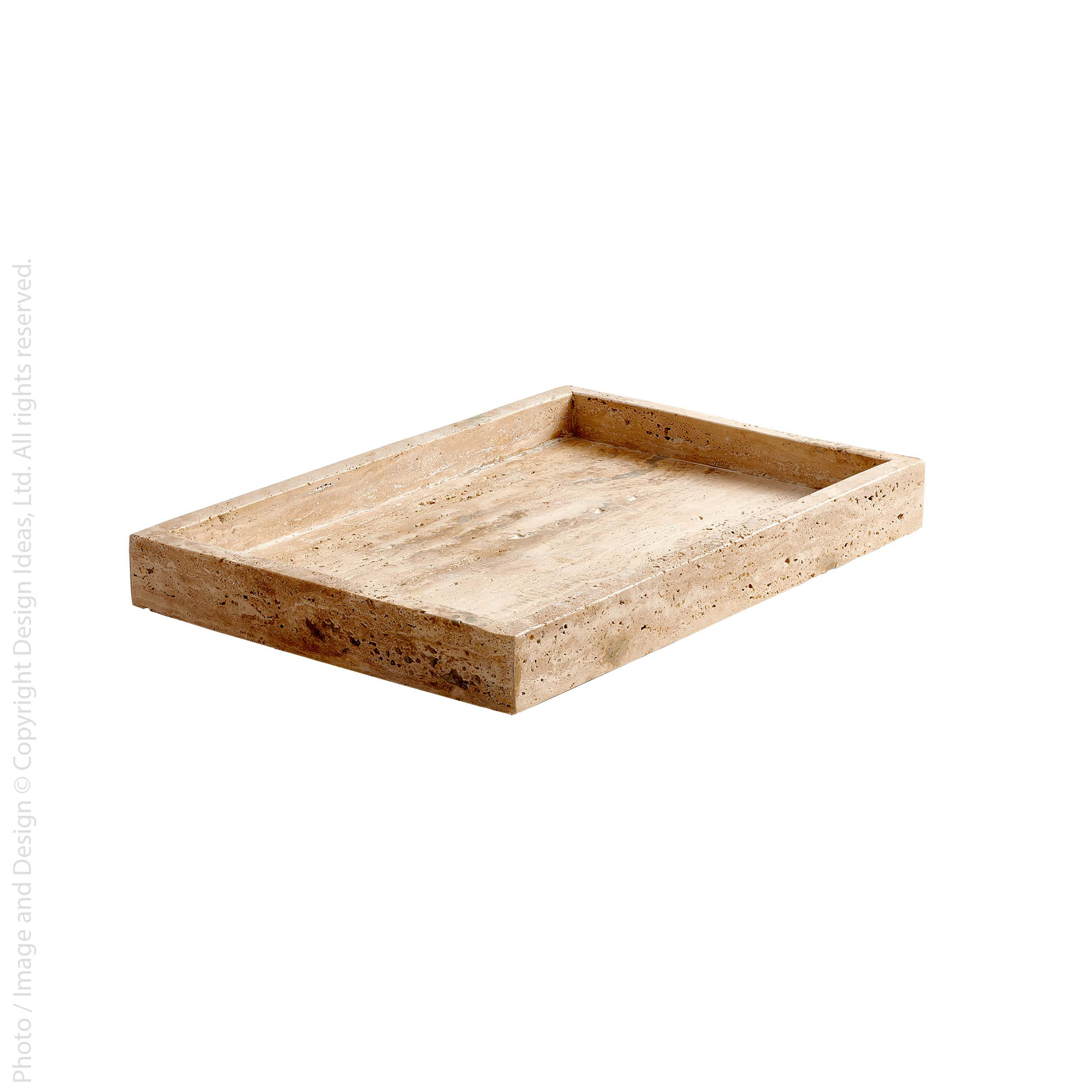 Loon Peak® Erund Travertine Tray | Wayfair