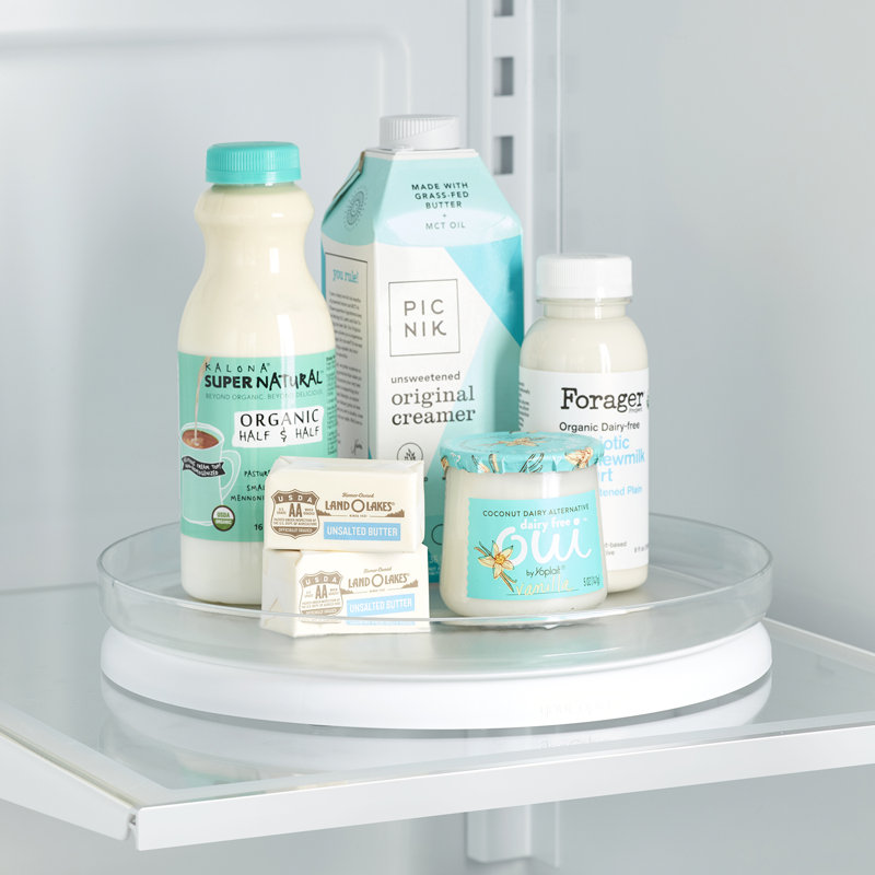 YouCopia® FridgeView® 11" Fridge Turntable, Rotating Lazy Susan ...