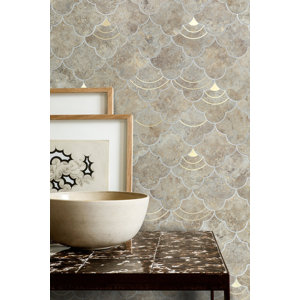 Colamo 8.3" x 8.3" Stone Composite Peel & Stick Mosaic Tile | Wayfair