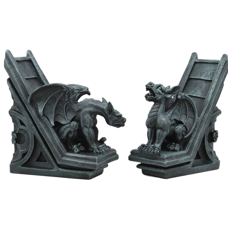 World Menagerie Gothic Roaring Gargoyles with Celtic Floral Knotwork ...