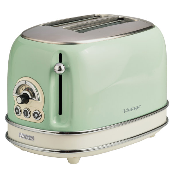 Ariete Vintage 1.7L Stainless Steel Dome Kettle with 2 Slice Toaster ...