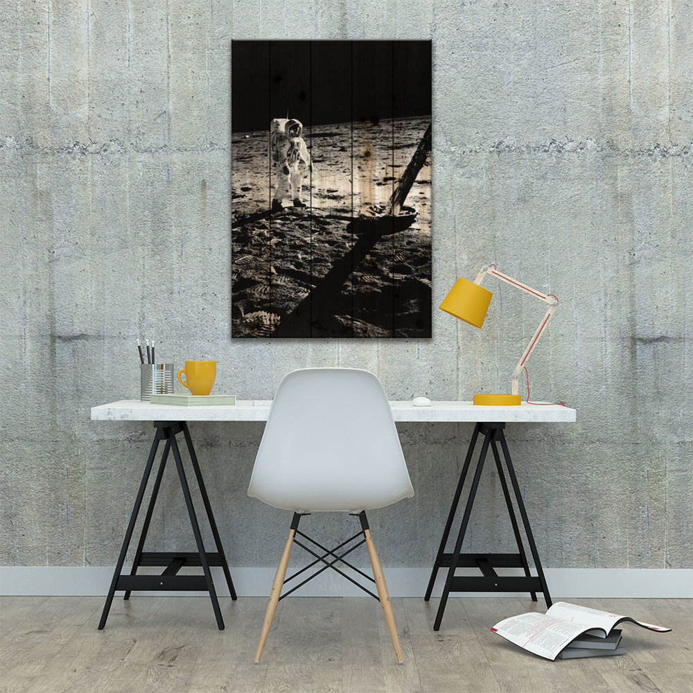 Hokku Designs 1960S Astronaut Buzz Aldrin In Space Suit Walking On The ...