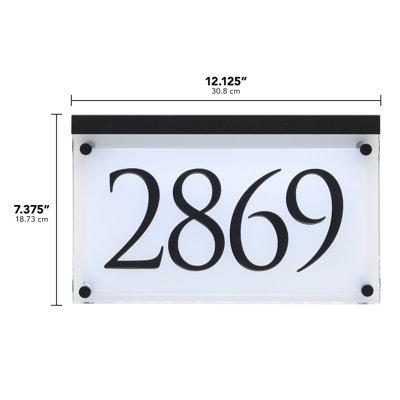 Whitehall Products 1-Line Address Plaque & Reviews | Wayfair