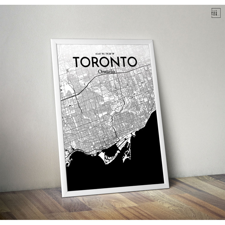 OurPoster.com Toronto City Map - Panoramic Graphic Art & Reviews ...