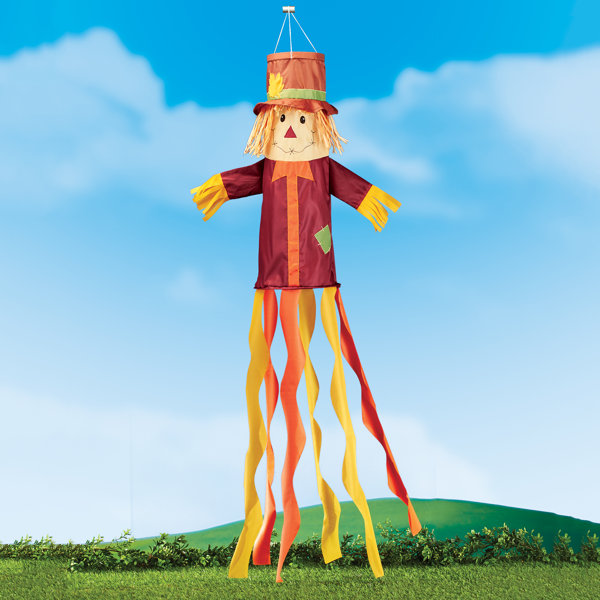 Arlmont & Co. Shey Scarecrow Windsock Suncatcher | Wayfair