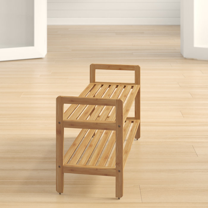 Rebrilliant 2-Tier Shoe Rack & Reviews | Wayfair