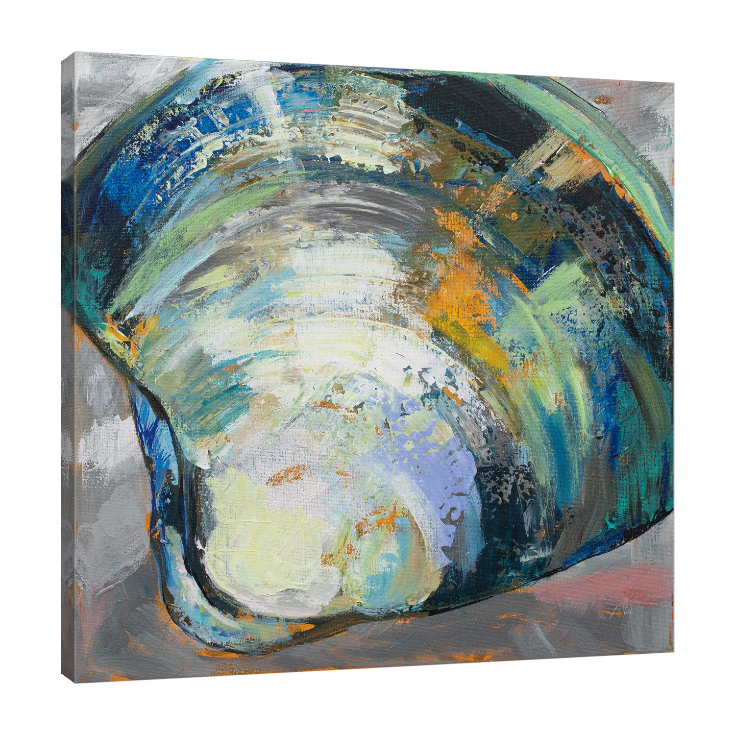 JaxsonRea Clamshell Two by Jeanette Vertentes - Wrapped Canvas Painting ...