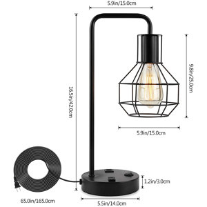 17 Stories Metal USB Desk Lamp & Reviews | Wayfair