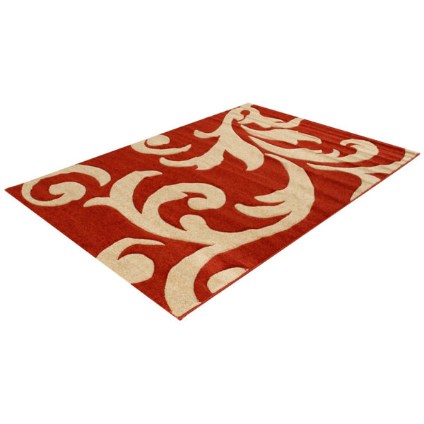 ClassicLiving Donata 170 X 120Cm Red/Beige Area Rug | Wayfair.co.uk