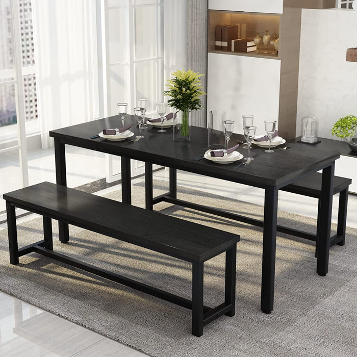 Ebern Designs Kaihlani 4 - Person Dining Set (47in.L Table) & Reviews ...