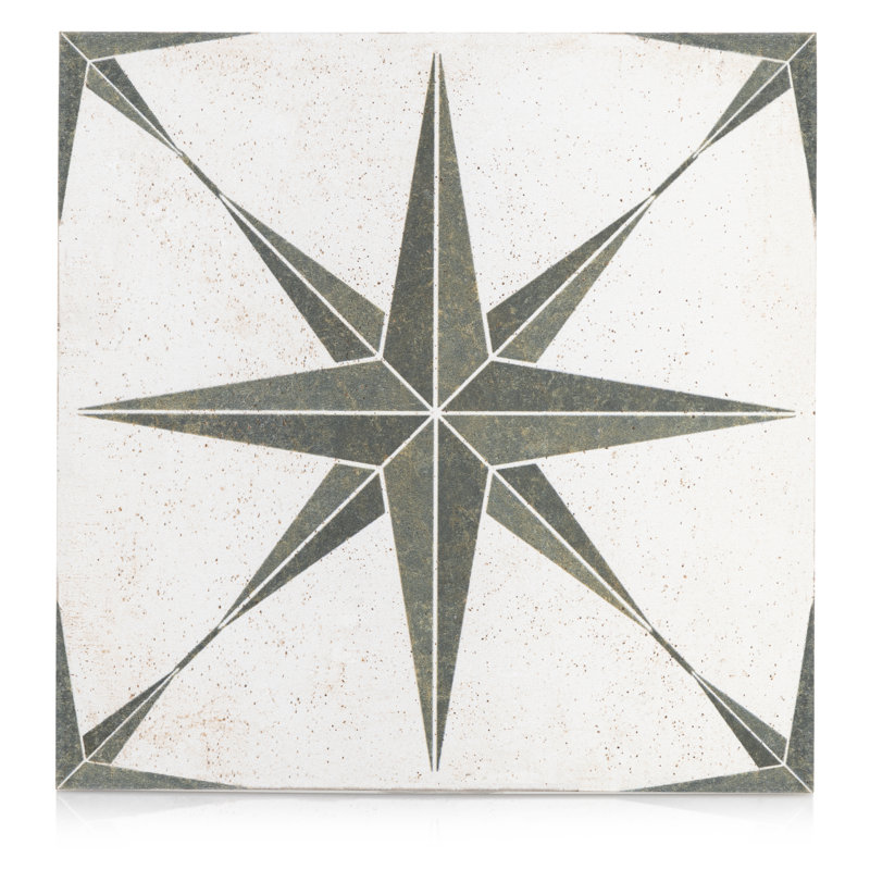 Industry Tile 8.86" x 8.86" Porcelain Patterned Wall & Floor Tile ...