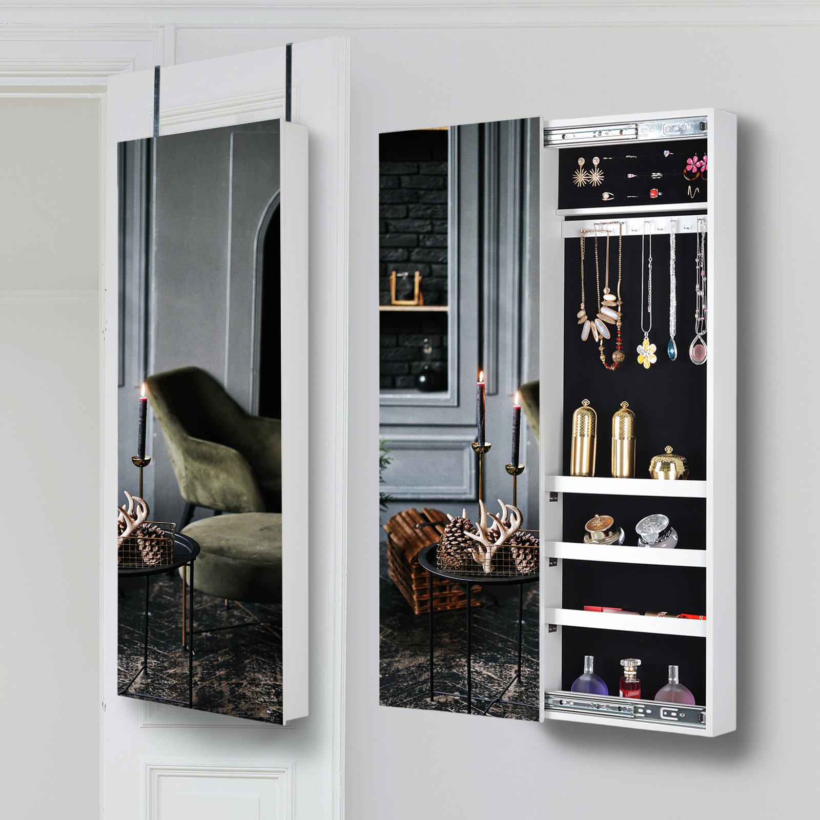 Williston Forge Deniqua 14.25'' Wide Jewelry Armoire | Wayfair