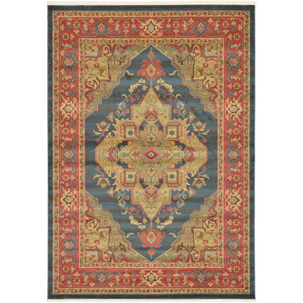 Bungalow Rose Eesi Performance Red Rug & Reviews | Wayfair