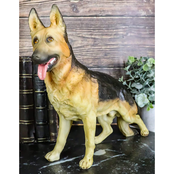 Red Barrel Studio® Yanessa Large Lifelike Realistic Canine German ...
