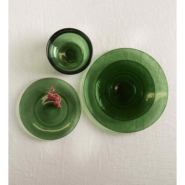 Evergreen Enterprises, Inc. Recycled Glass Dinner Plates, Set Of 6 ...