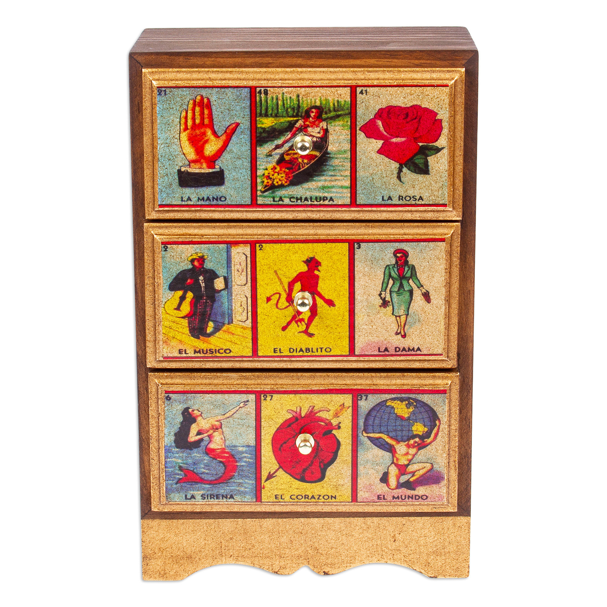 Red Barrel Studio® Handmade Loteria Of Secrets Decoupage Jewelry Box ...