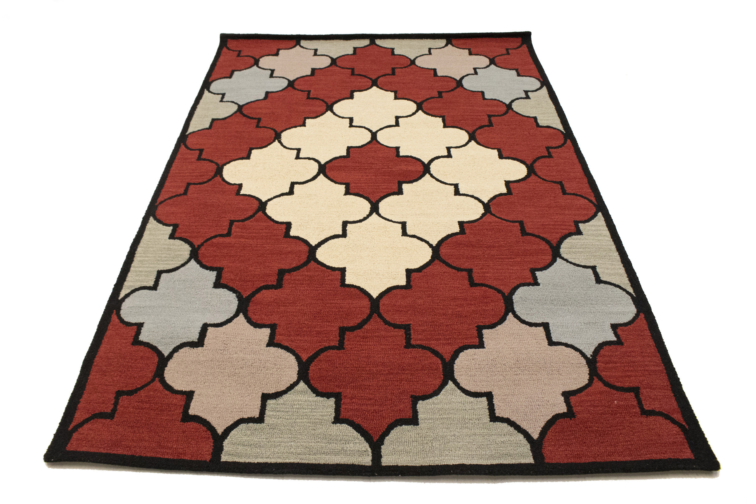 Winston Porter Multicolored Modern 5X8 Oriental Area Rug | Wayfair