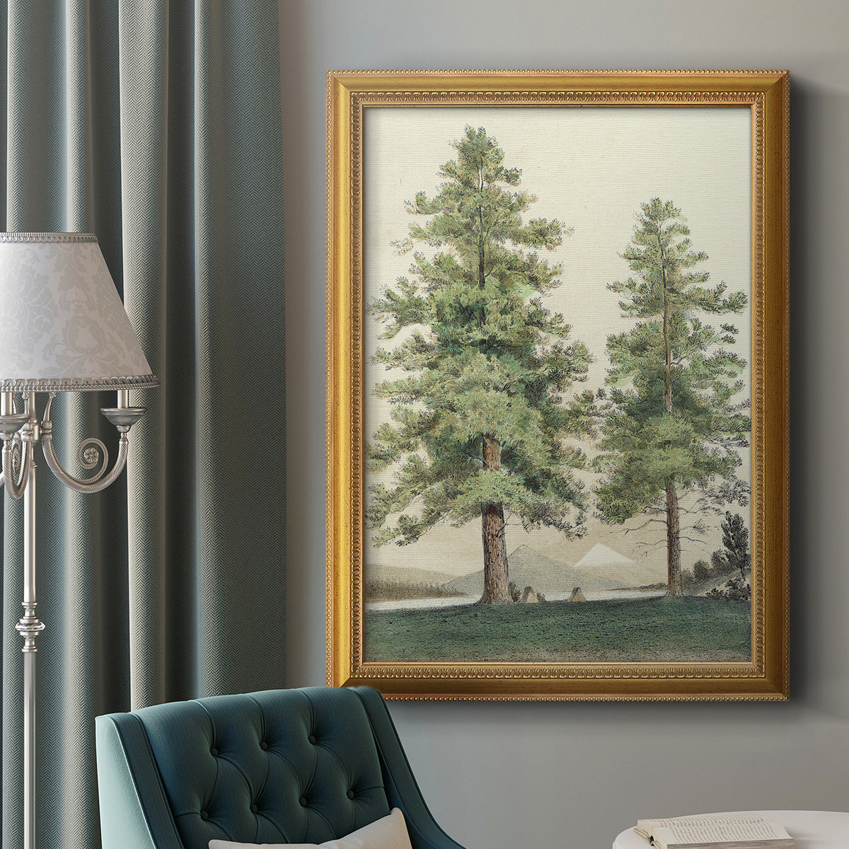 Millwood Pines Majestic Pine II - Picture Frame Graphic Art on Canvas ...