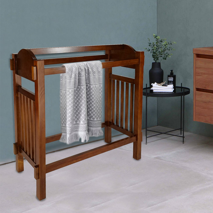 Darby Home Co 36'' Solid Wood Blanket/Quilt Rack & Reviews | Wayfair