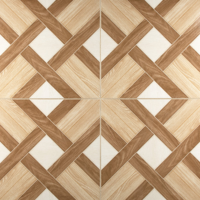 Merola Tile Michigan Natural 18" x 18" Ceramic Wood look Tile | Wayfair