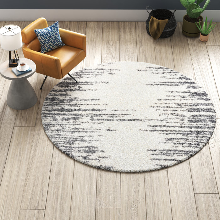 Trent Austin Design® Knupp Abstract White/Gray Area Rug & Reviews | Wayfair