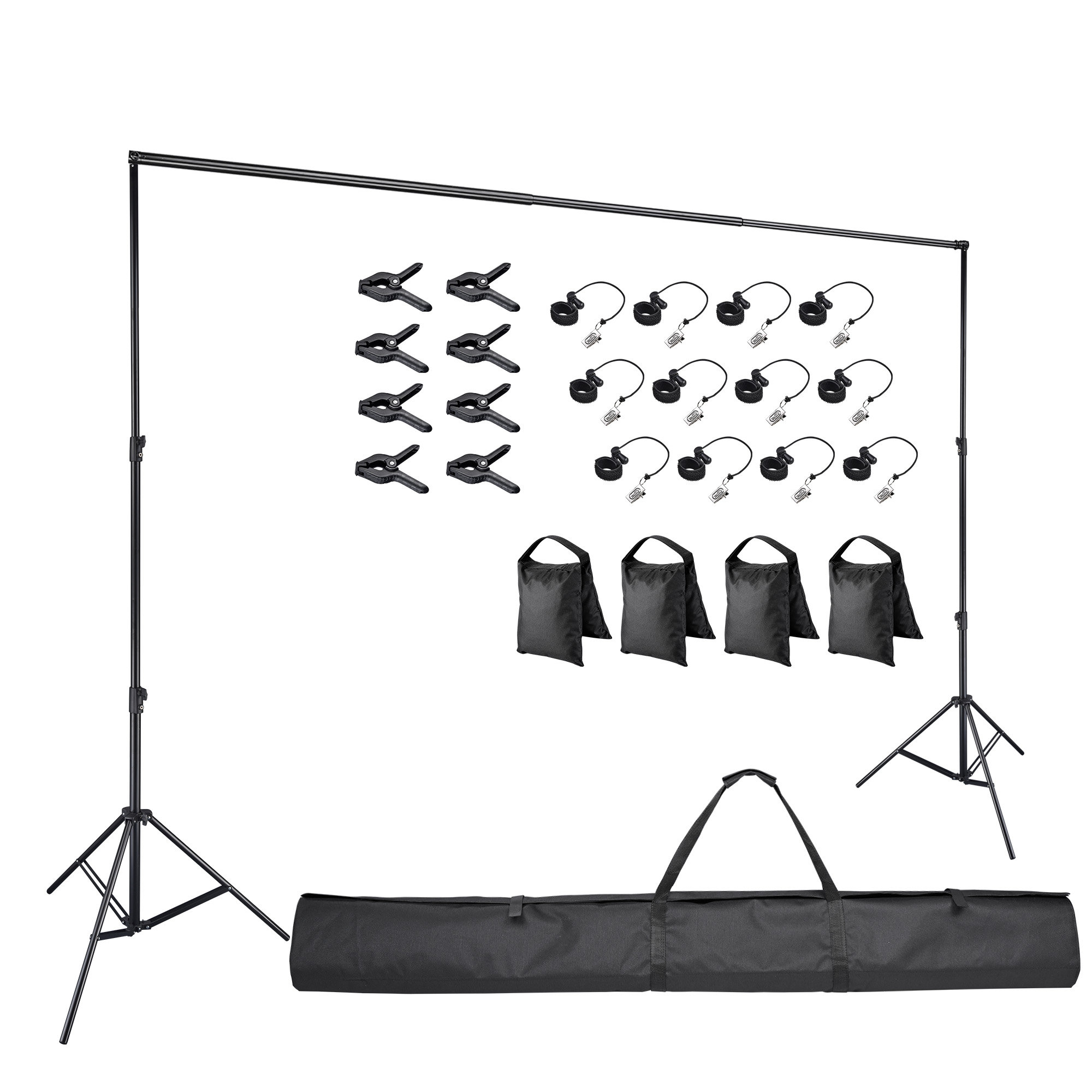 Yescom Adjustable Backdrop Support System Stand Photography Lighting ...