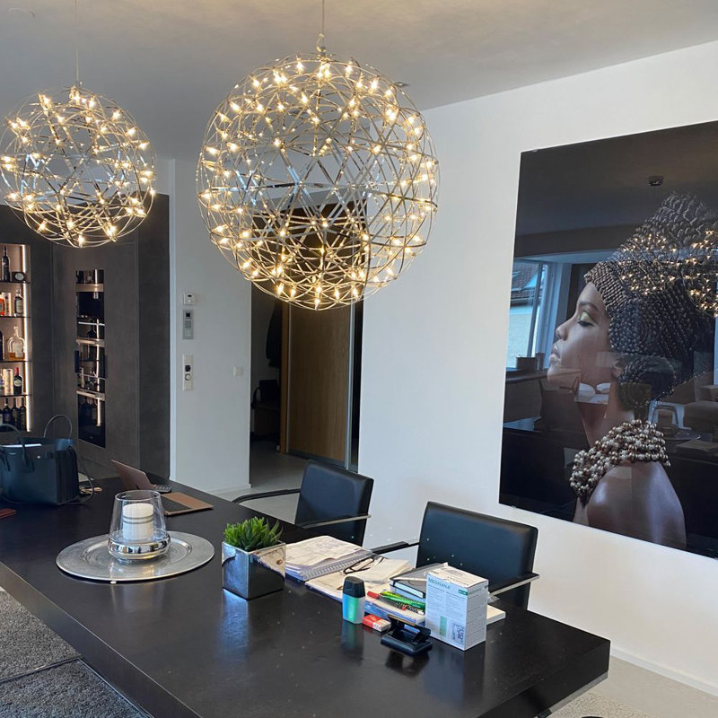 s.luce Atom 70 dimmable LED pendant lamp metal sphere | Wayfair.co.uk