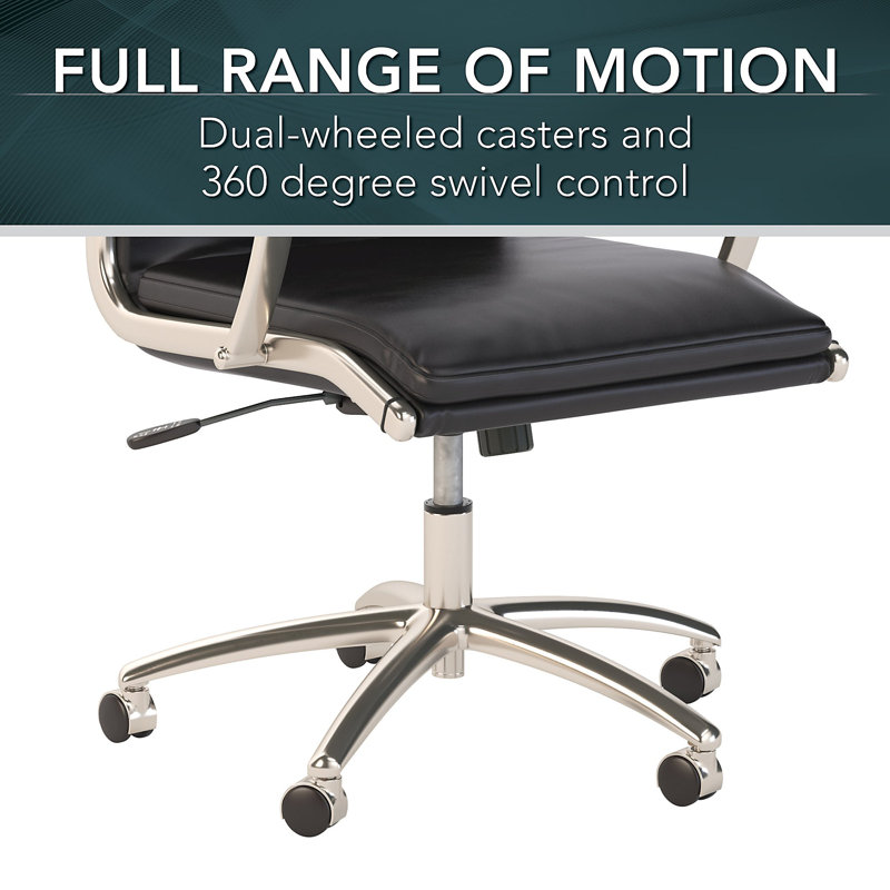 Bush Business Furniture 400 Series Faux Leather Conference Chair ...