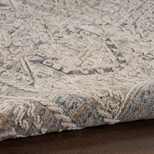 Bungalow Rose Gray/Tan Rug | Wayfair