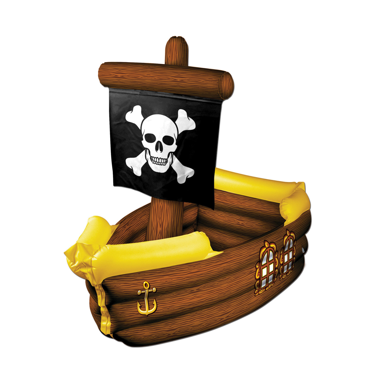 The Beistle Company Inflatable Pirate Ship Ice Chest Cooler & Reviews ...