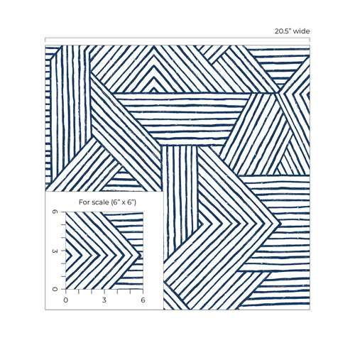 Stacy Garcia Home Peel & Stick Geometric Shapes Wallpaper | Wayfair