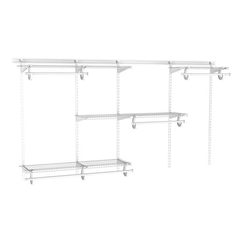 ClosetMaid ShelfTrack 60" W - 96" W Closet System Starter Kit & Reviews ...