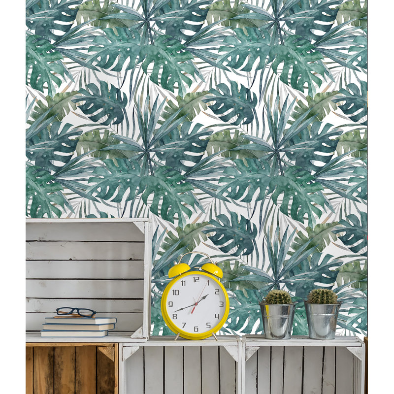 Bay Isle Home Zeigler Peel & Stick Floral Wallpaper | Wayfair